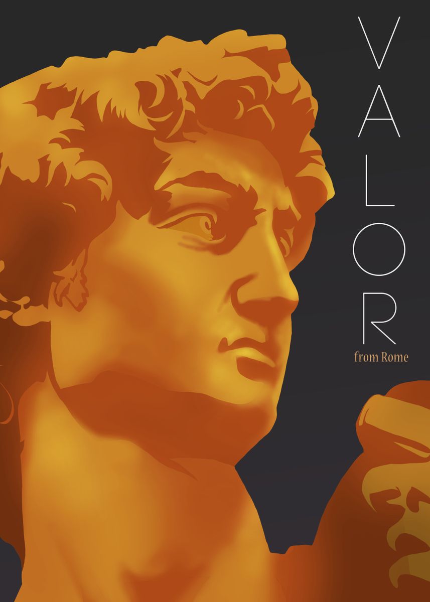 'Valor' Poster, picture, metal print, paint by Eden Design | Displate