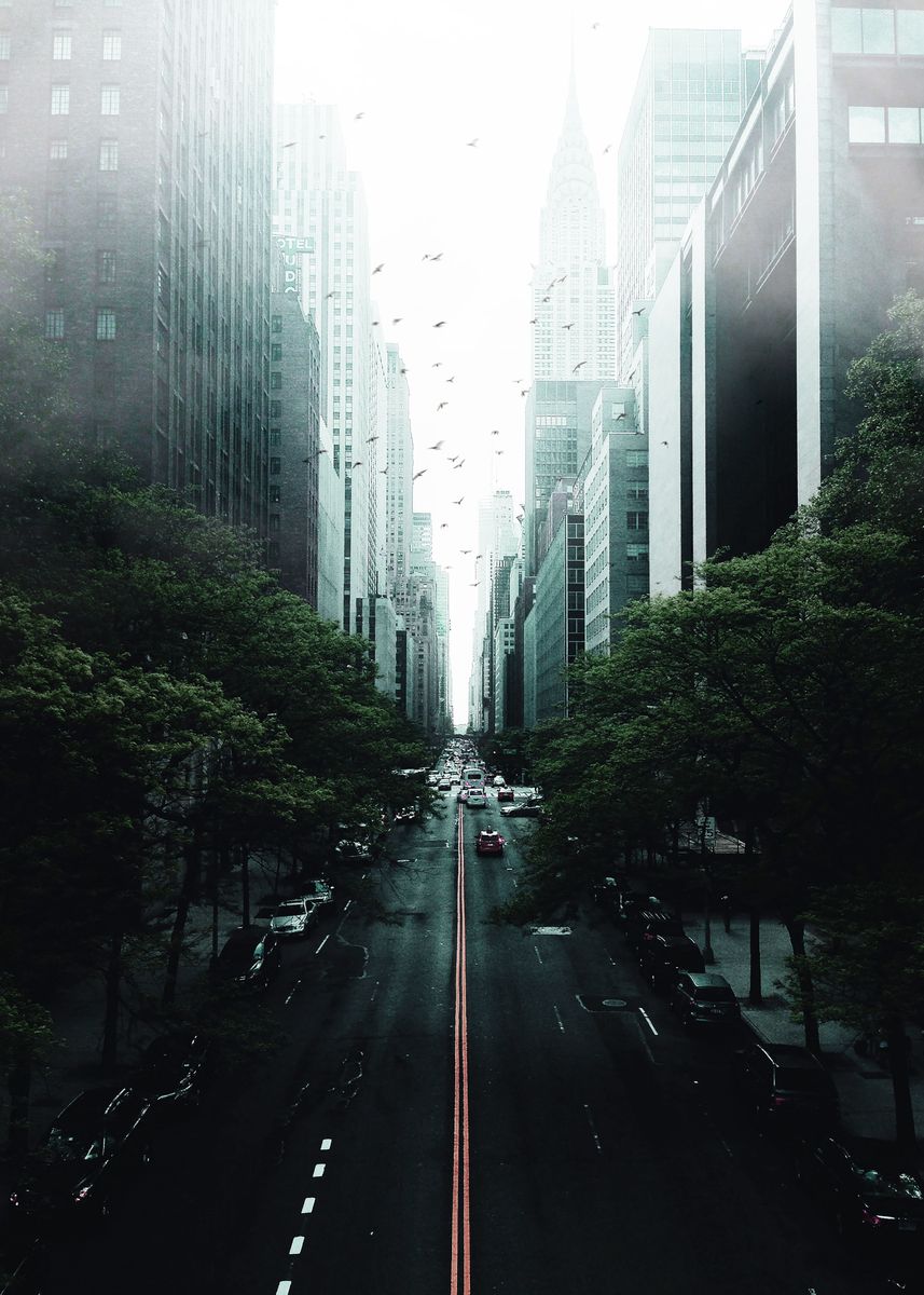 'Mist city' Poster by Dmitry Belov | Displate