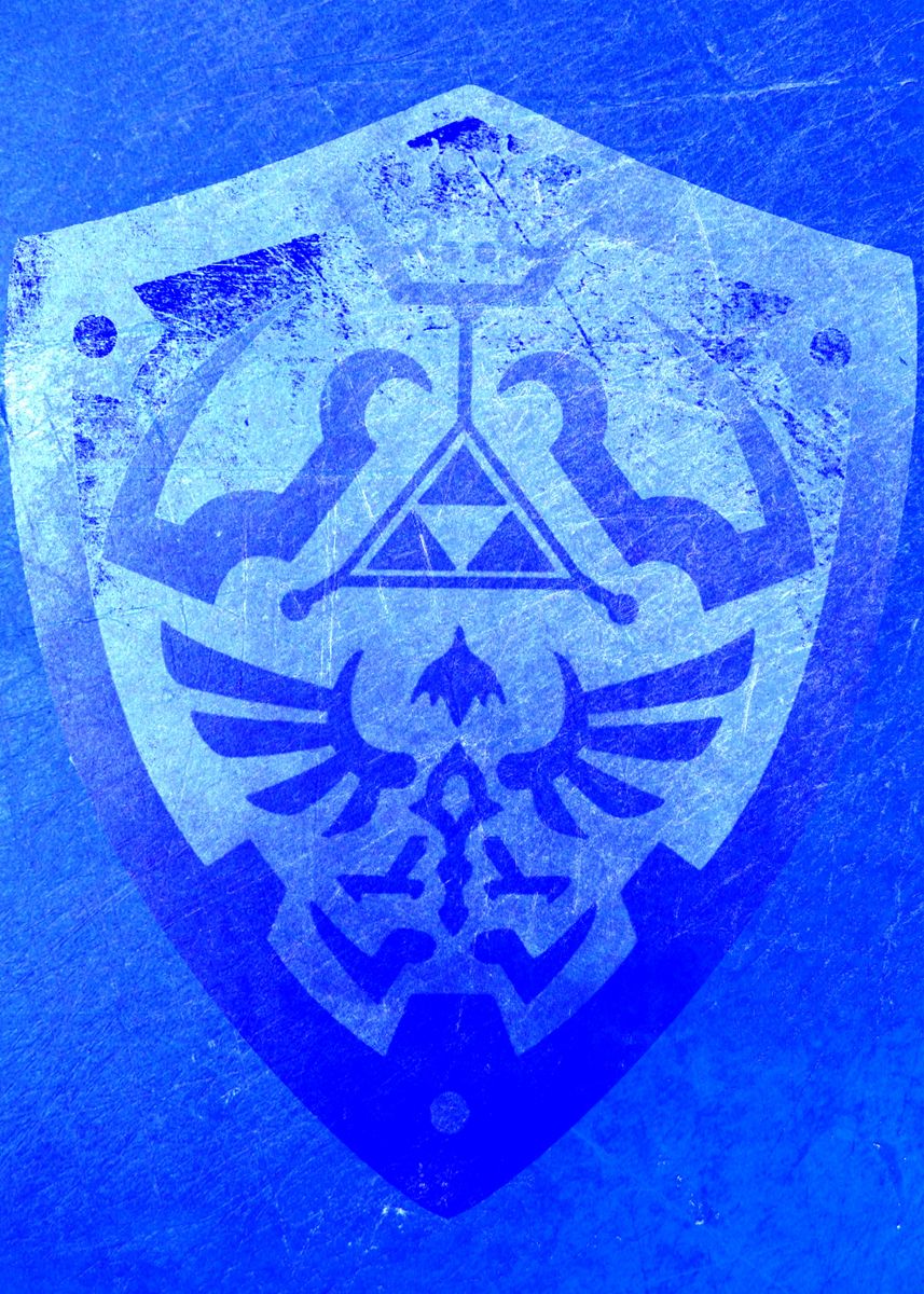 ' Zelda Shield IV ' Poster by Scar Design | Displate
