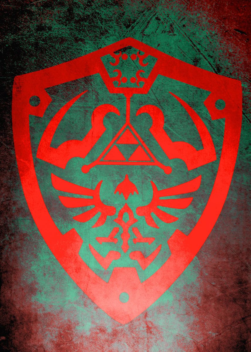 'Zelda Shield VII' Poster by Scar Design | Displate