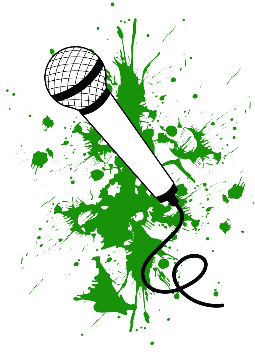 'MICROPHONE' Poster by Nicram K | Displate