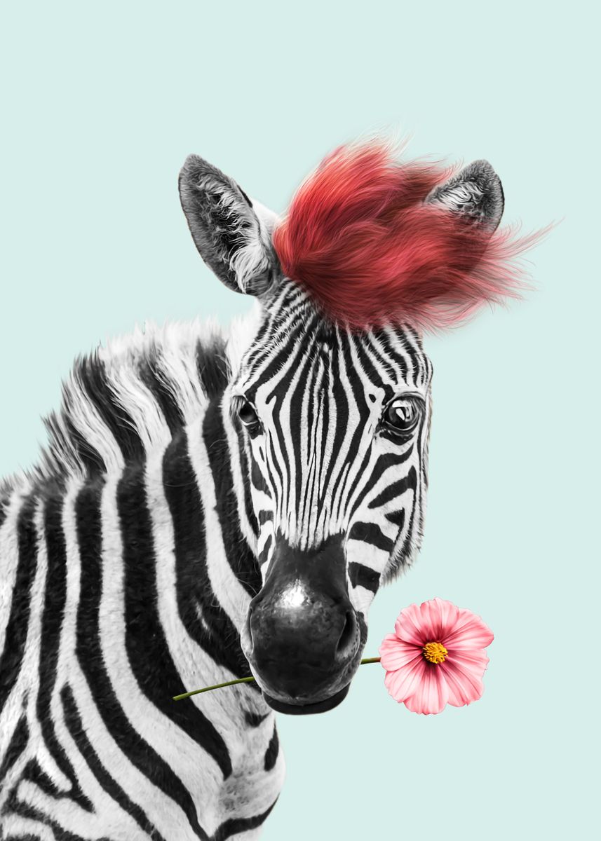 'Zebra cool' Poster by Stefania Piredda | Displate