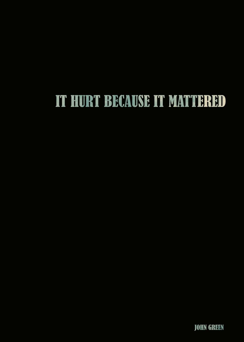 'John Green - Quote' Poster by Star Stary | Displate