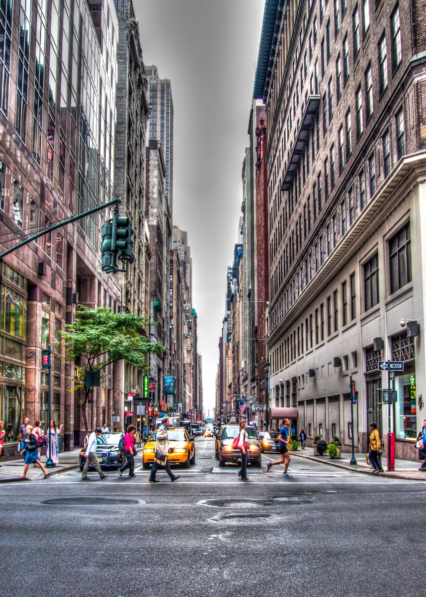 'NYC Street life' Poster by Alex Hiemstra | Displate