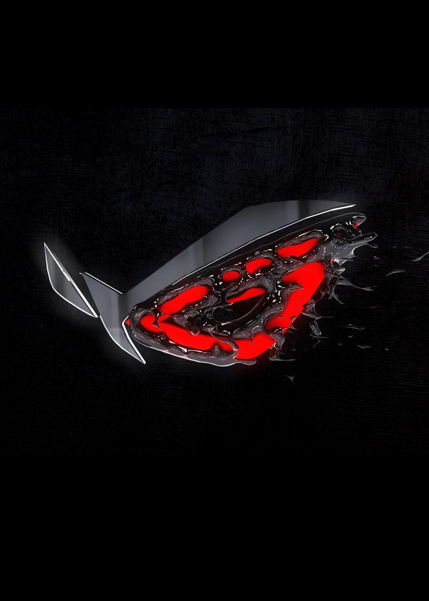 'laptop asus gaming rog' Poster, picture, metal print, paint by M Art ...