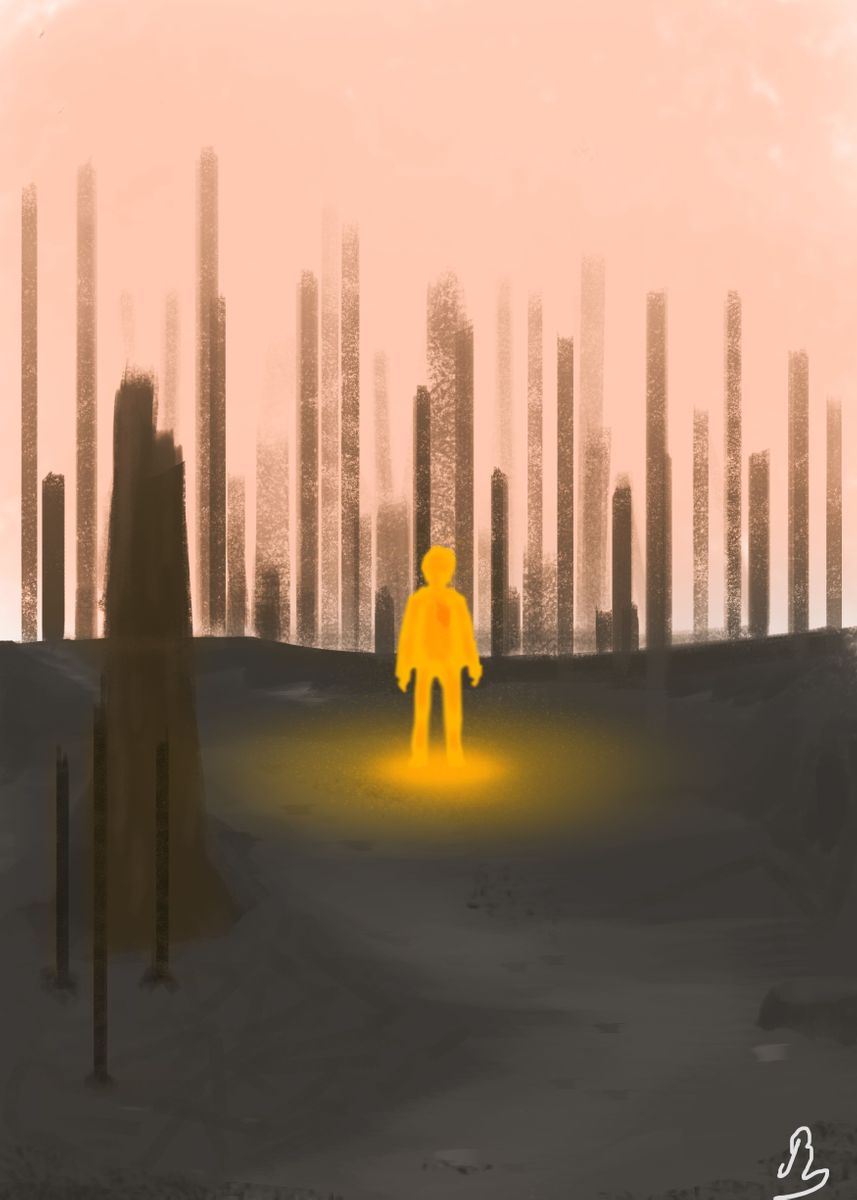 'The Burning Soul' Poster by Ricardo Encarnação | Displate