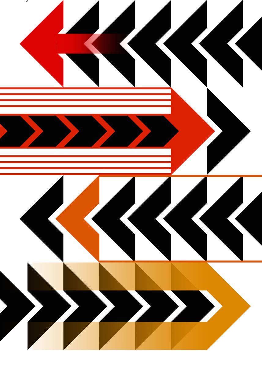 'Graphic art arrows' Poster, picture, metal print, paint by GetIt ...