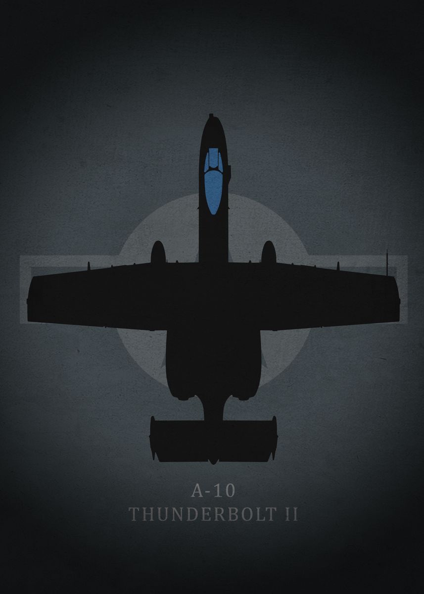 'A-10 Thunderbolt II' Poster, picture, metal print, paint by Iwoko ...