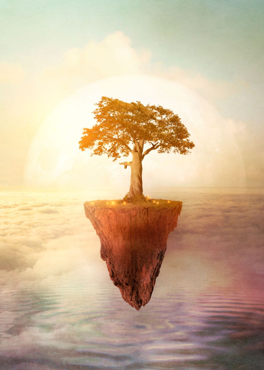 'Floating tree' Poster, picture, metal print, paint by Viviana Gonzalez ...