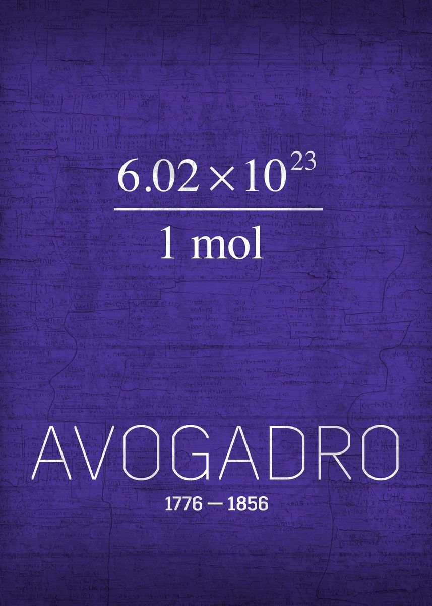 'Amedeo Avogadro The Inventors Series 031' Poster, picture, metal print ...