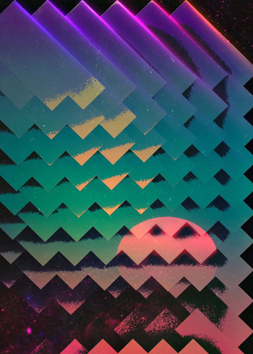 'Stagecraft' Poster, picture, metal print, paint by Spires // | Displate