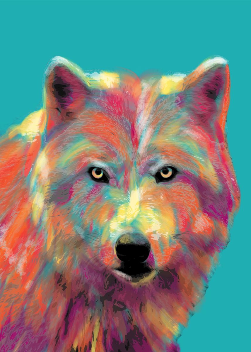 'Wolf' Poster by Arnaldo Pino | Displate