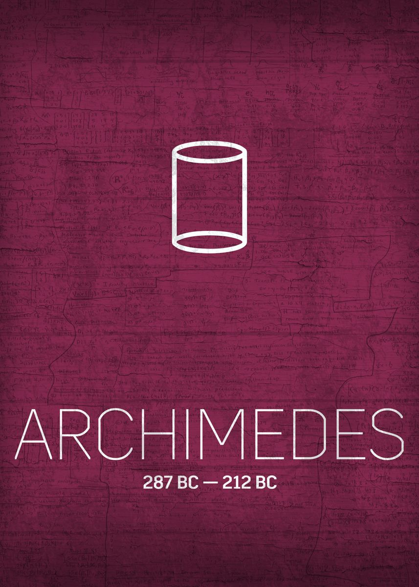 'The Inventors Series Archimedes 033' Poster by Design Turnpike | Displate