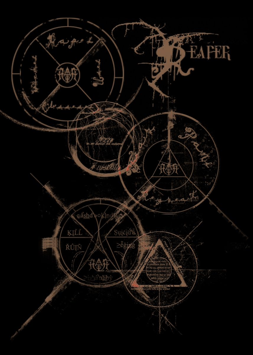 'Reaper Sigil' Poster, picture, metal print, paint by Ohwell Deus ...