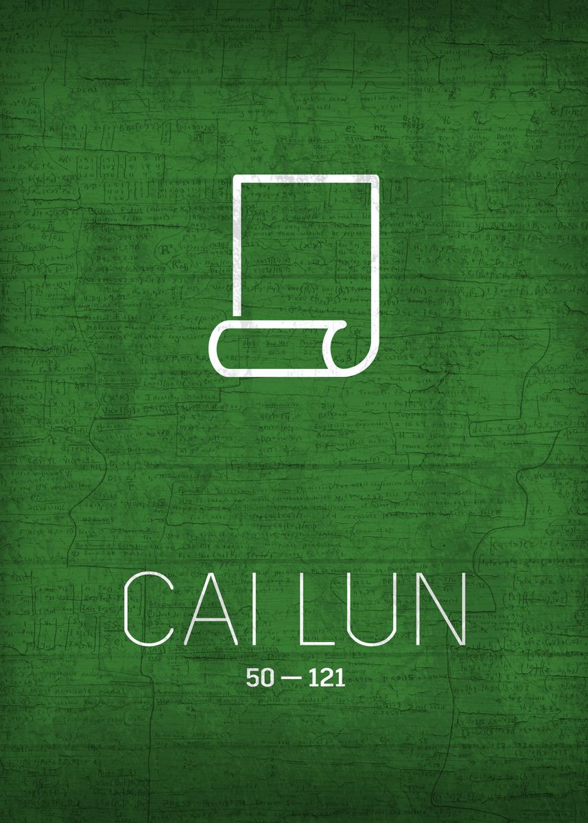 'The Inventors Series Cai Lun 044' Poster by Design Turnpike | Displate
