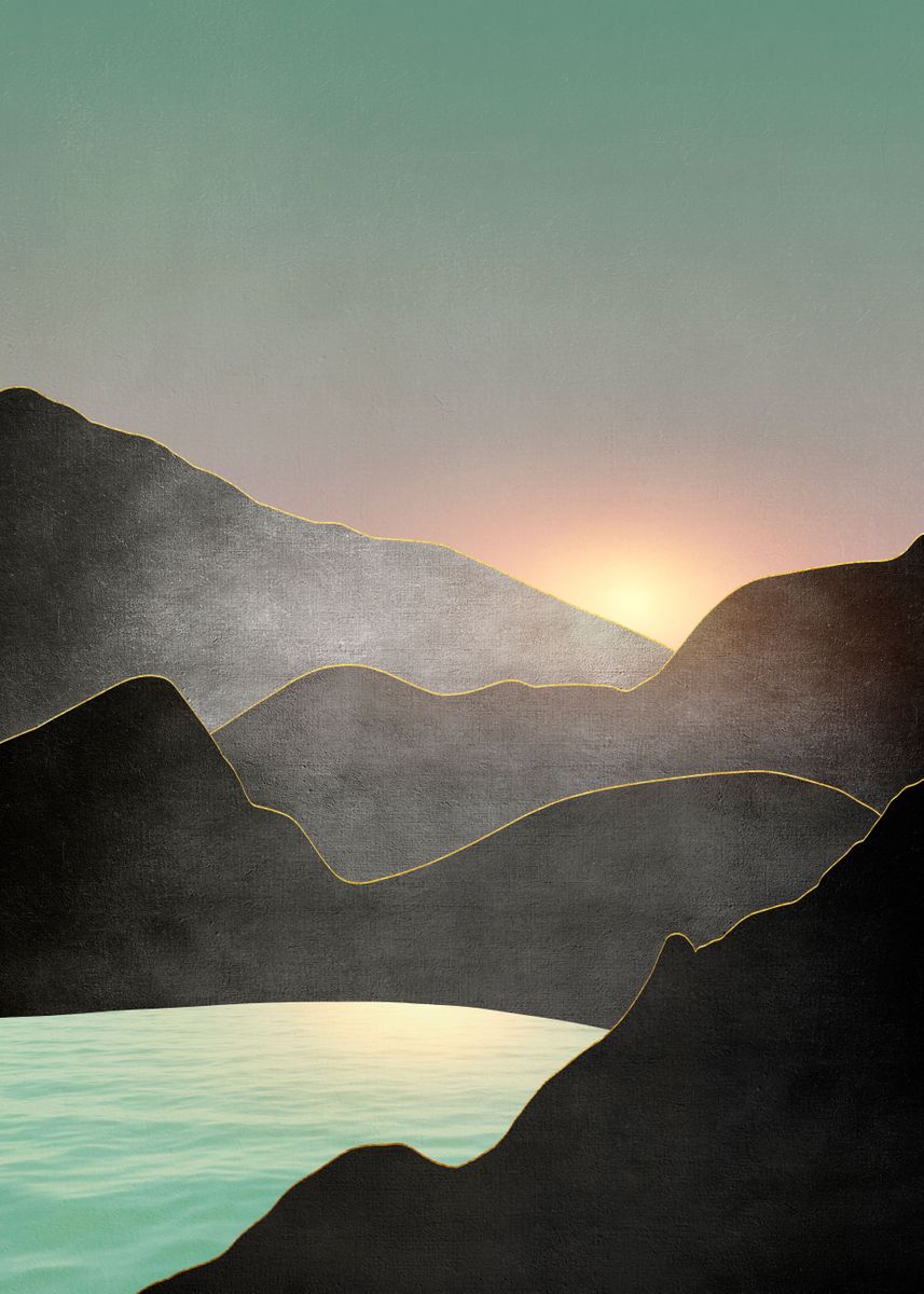 'Minimal Landscape 03' Poster by Marco Gonzalez | Displate