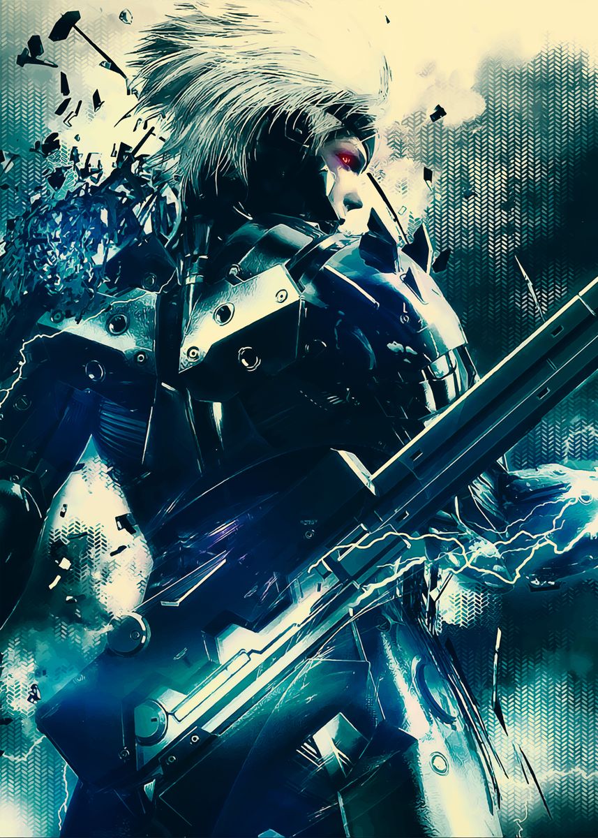 'Electric Cyborg ninja' Poster, picture, metal print, paint by SyanArt ...