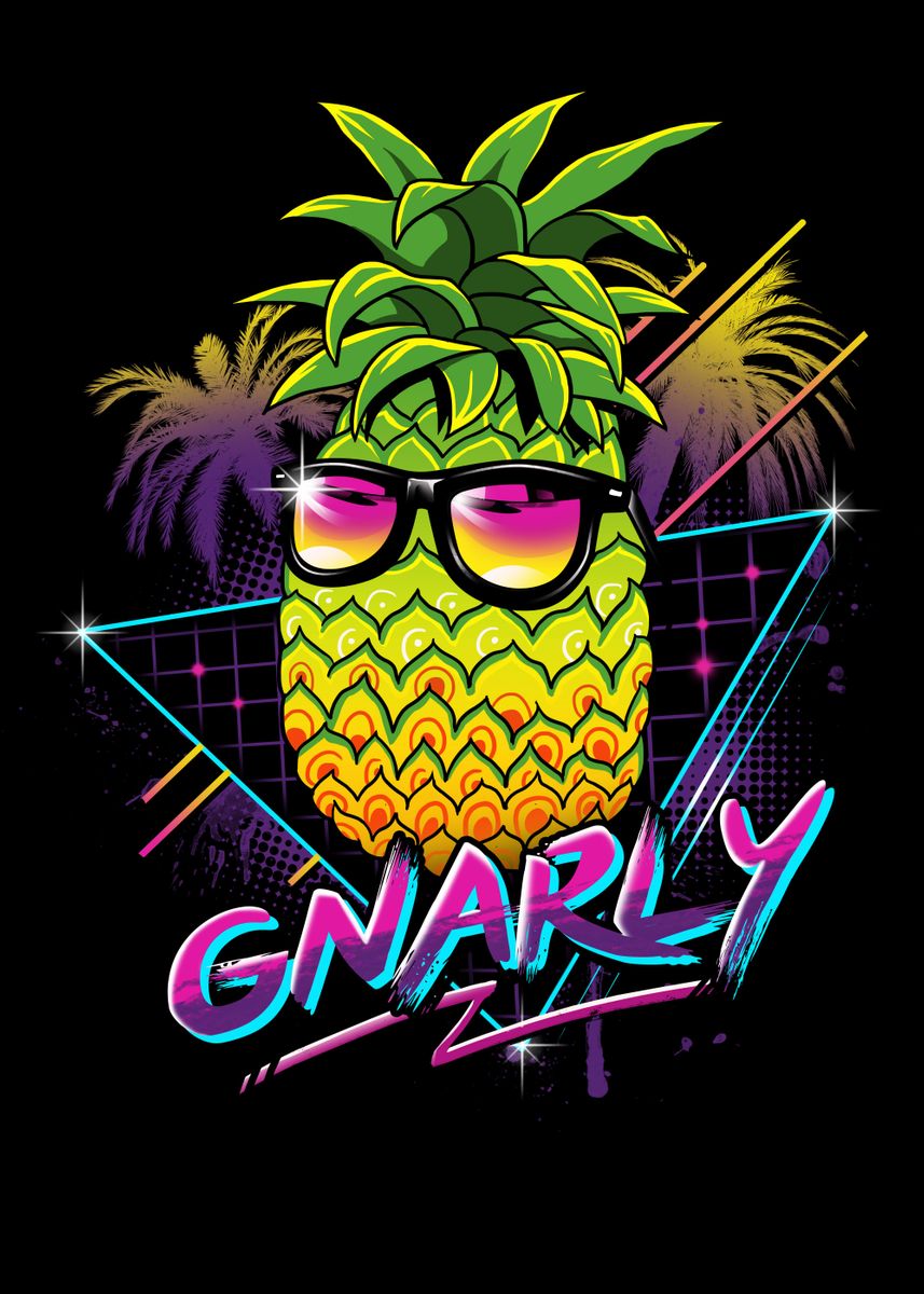 'Rad Pineapple' Poster by vp trinidad | Displate