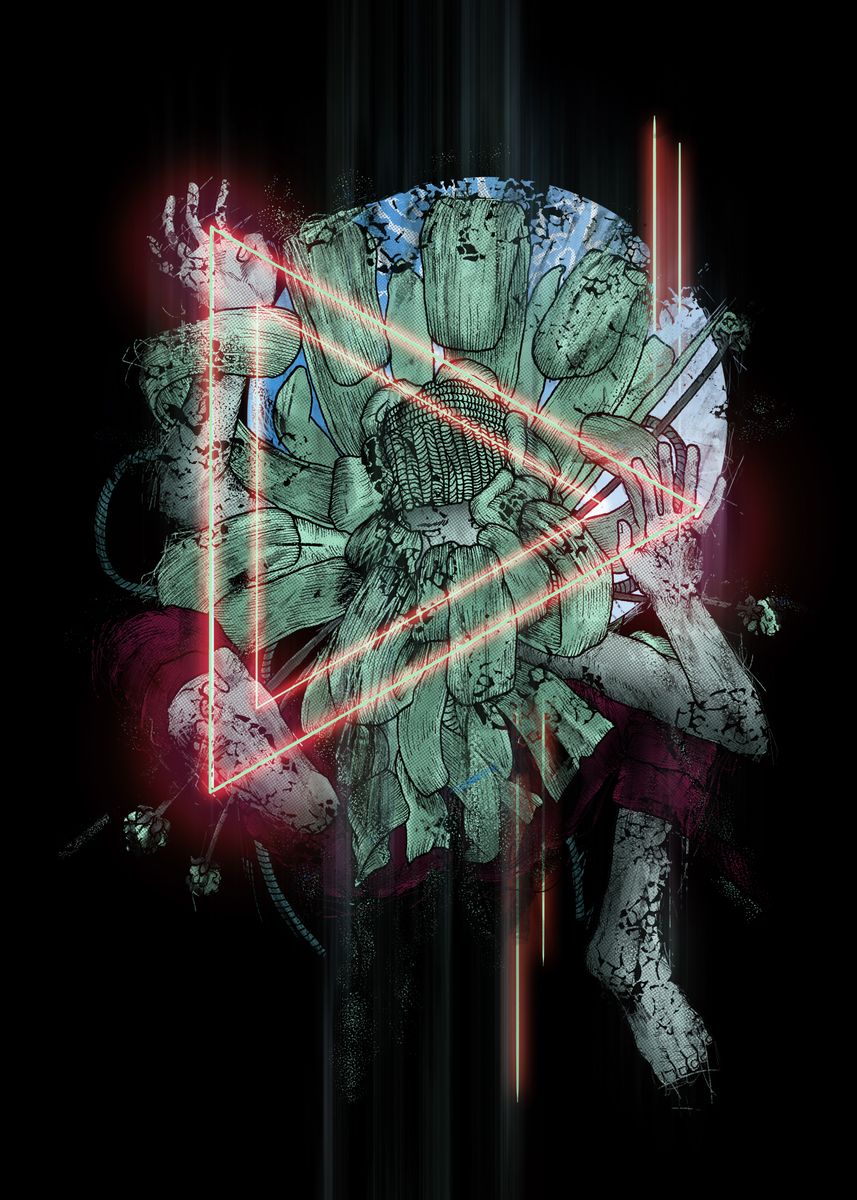 'B-II' Poster, picture, metal print, paint by Jaypeeills Designs | Displate