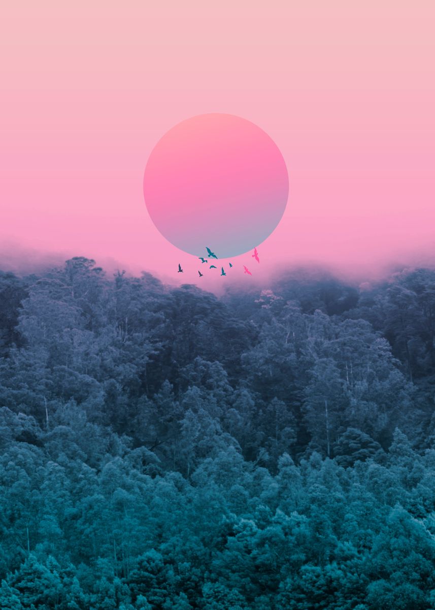 'Landscape & gradients IV' Poster by Viviana Gonzalez | Displate