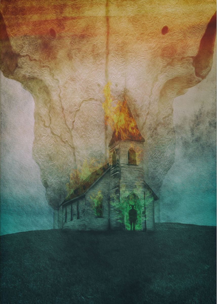 'I hear the devil calling' Poster, picture, metal print, paint by Wake ...