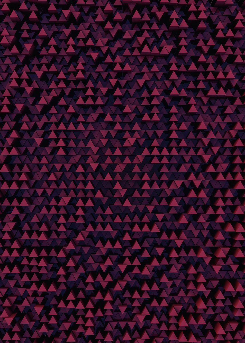 'Pink Triangle Pattern' Poster by Josh Lapham | Displate