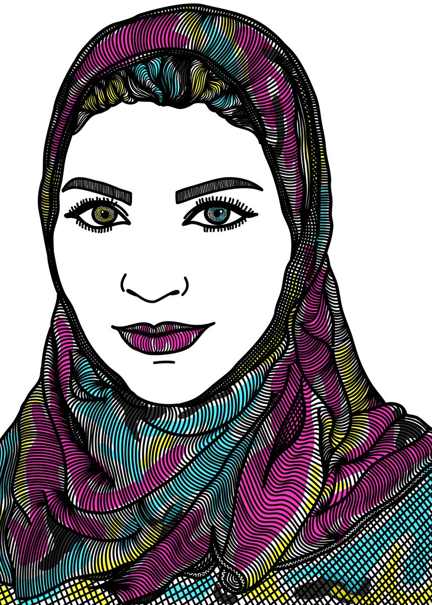 'Emirati Woman Day' Poster, picture, metal print, paint by Maria ...