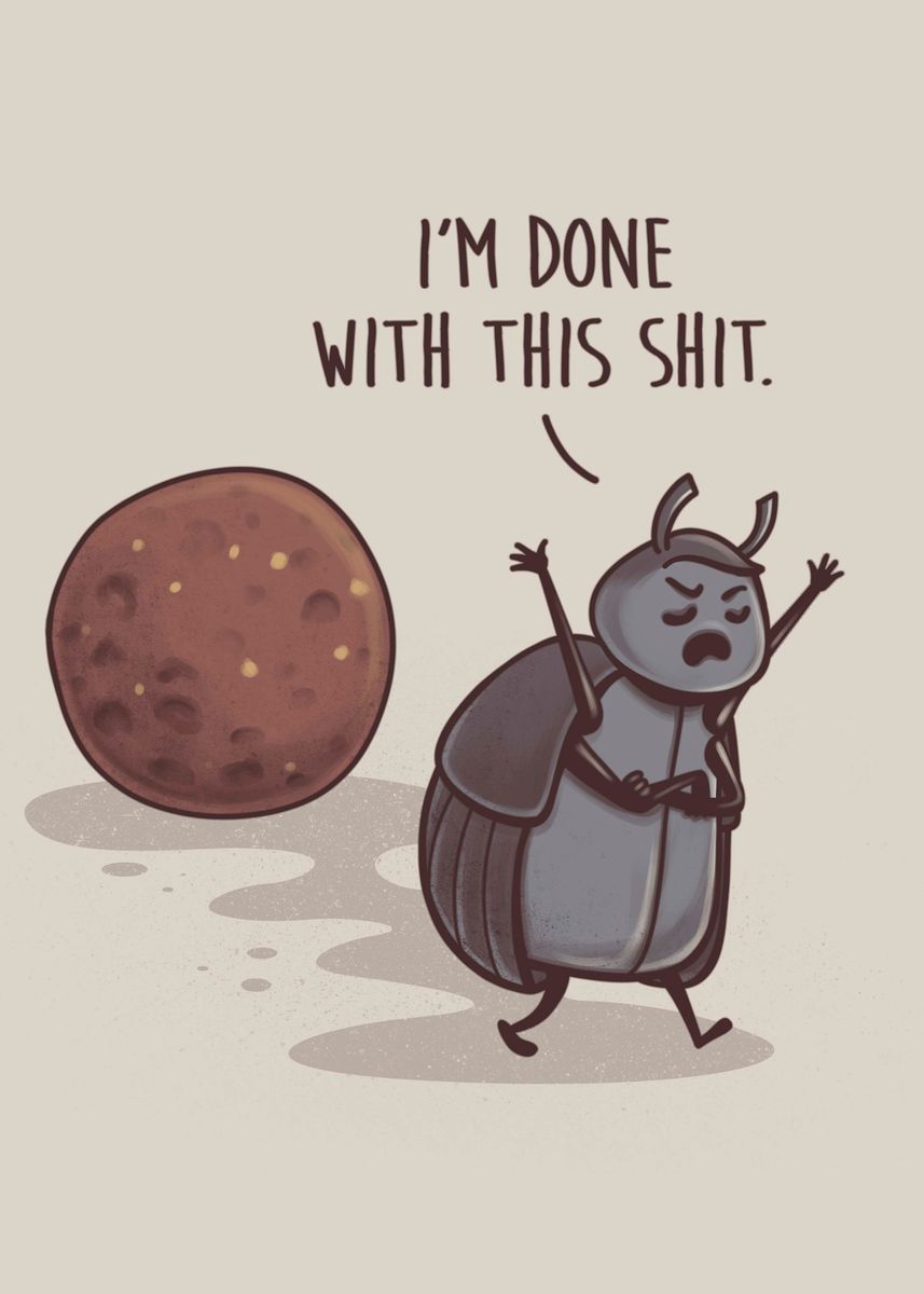 'This shit' Poster by Ursula Lopez | Displate