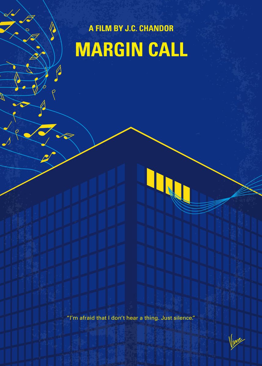 'No950 My Margin call minimal movie poster' Poster, picture, metal ...