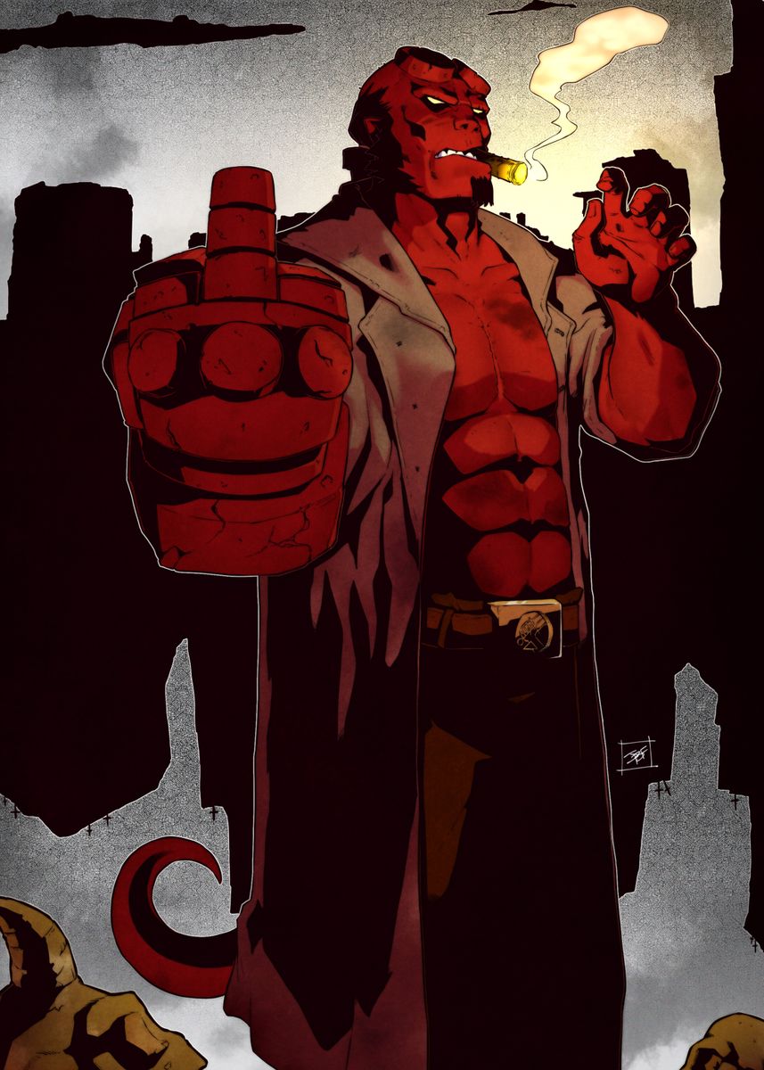 'Give 'Em Hell, Boy' Poster, picture, metal print, paint by ...