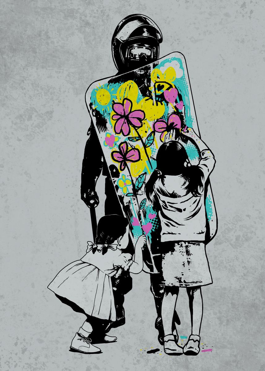 'This is not a riot' Poster, picture, metal print, paint by Morgan ...