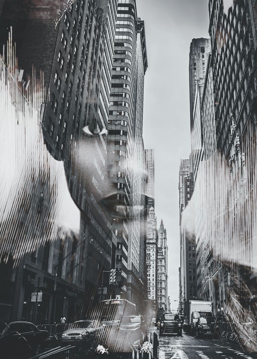 'City 3 ' Poster, picture, metal print, paint by dada 22 | Displate