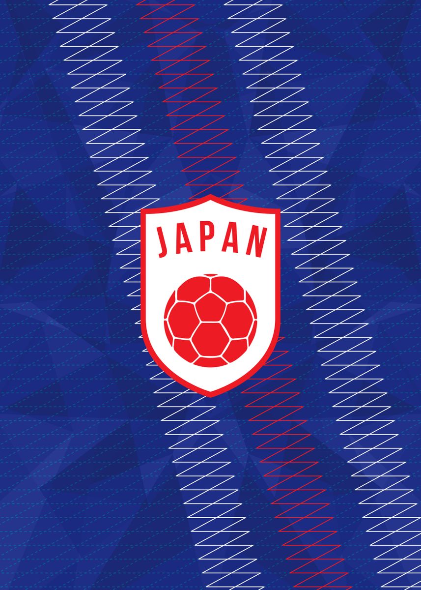 'Japan Football ' Poster, picture, metal print, paint by Fimbis | Displate
