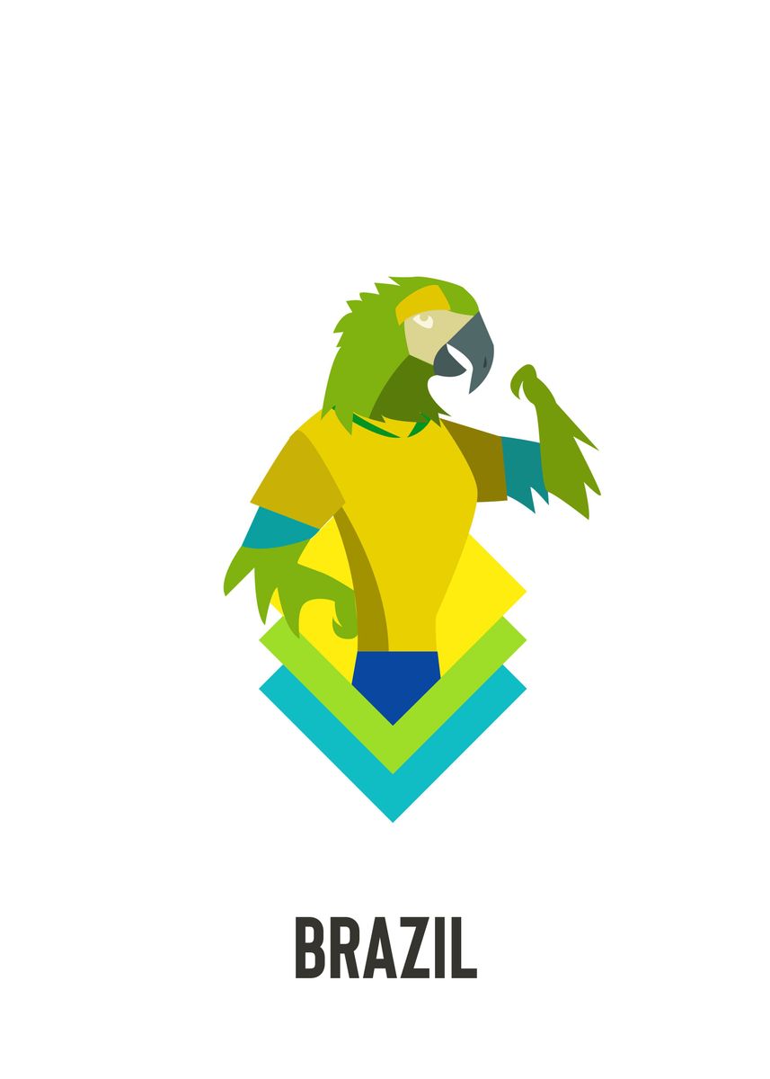 'Brazil' Poster by Ariadna S. C. | Displate