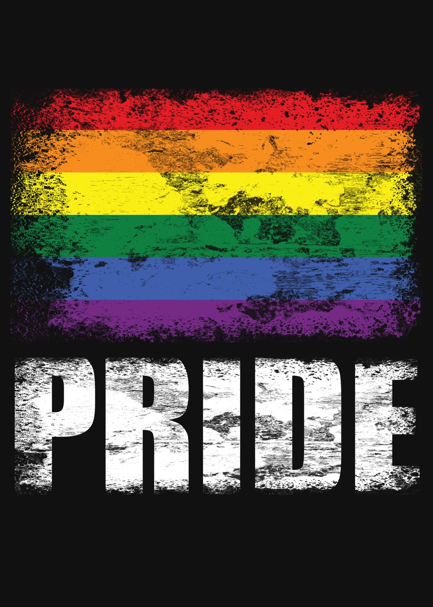 'Pride Flag' Poster, picture, metal print, paint by Christian Strang ...