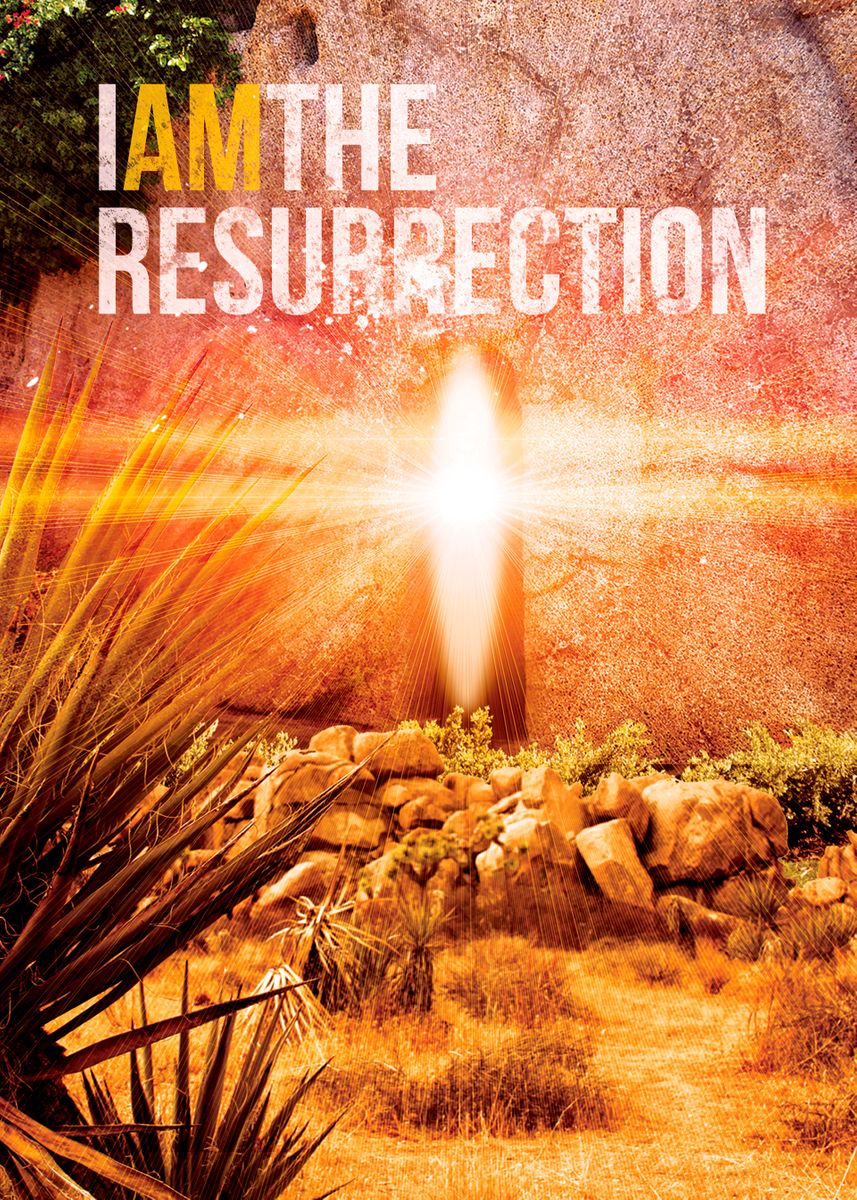 'I Am The Resurrection V2' Poster, picture, metal print, paint by ...