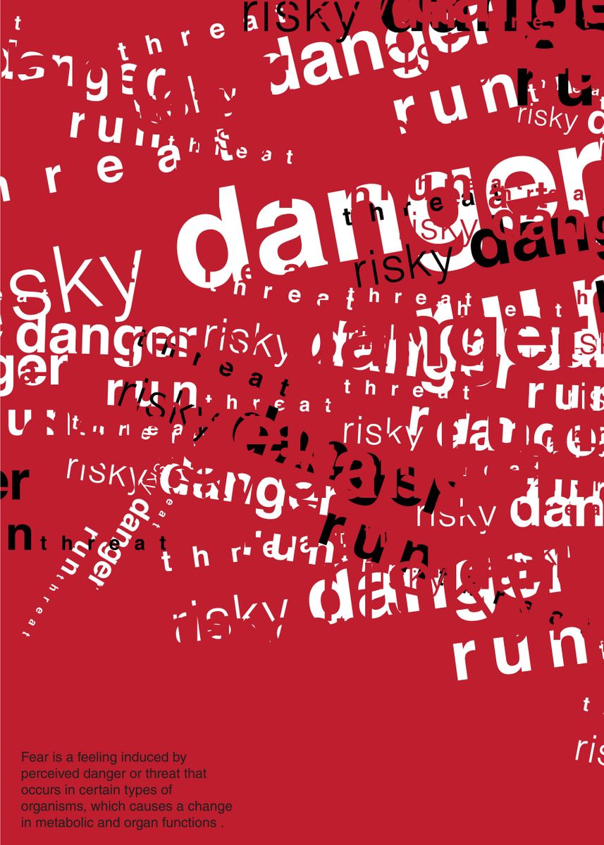 'Danger' Poster, picture, metal print, paint by noor mohammed | Displate