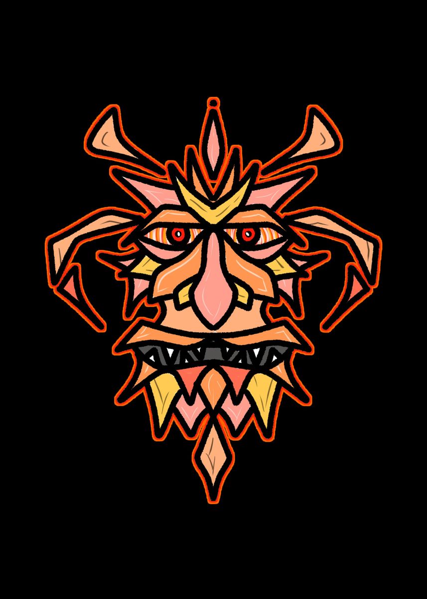 'Fire Spirit' Poster by Vincent J Newman | Displate