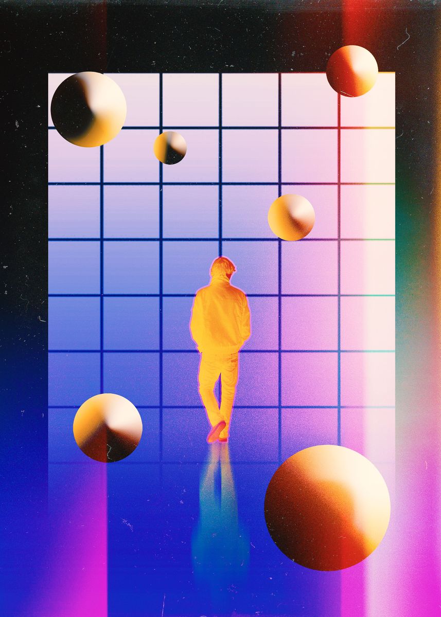 'Safety Grid' Poster by seam less | Displate