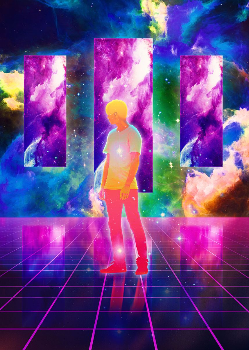 'Reiteration' Poster, picture, metal print, paint by seam less | Displate