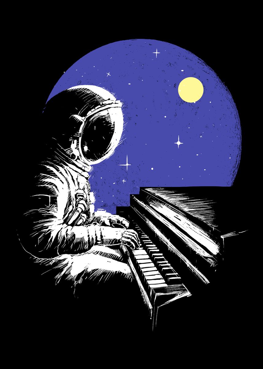 'Space Music' Poster, picture, metal print, paint by Digital Carbine ...