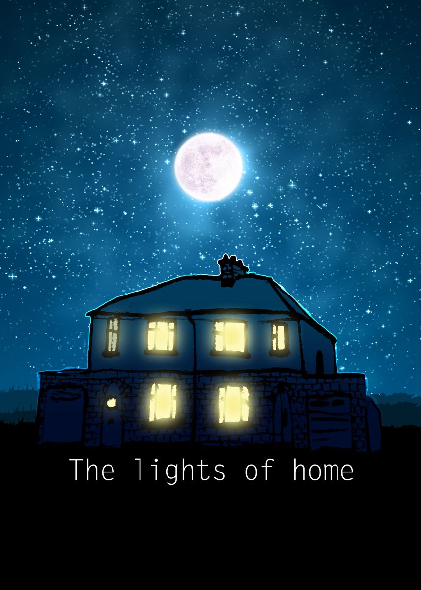 'The lights of home' Poster, picture, metal print, paint by REGIS ...