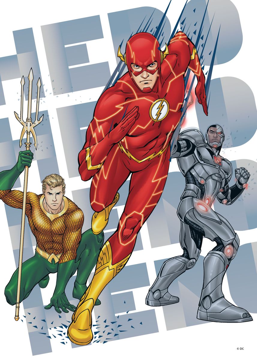 'Super Speed ' Poster, picture, metal print, paint by DC Comics | Displate