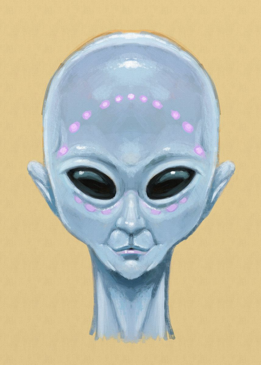 'Alien 2' Poster, picture, metal print, paint by Arie Vanderwyst | Displate