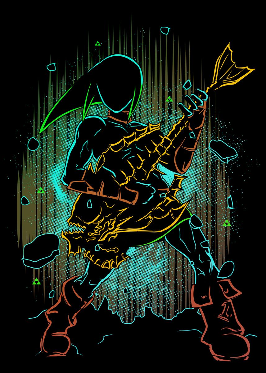 'Shadow of Zora ' Poster, picture, metal print, paint by Donnie | Displate