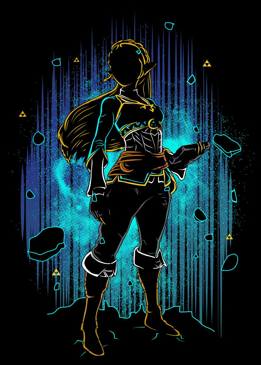 'Shadow of the Princess' Poster, picture, metal print, paint by Donnie ...