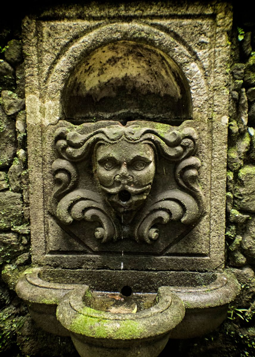 'scary fountain' Poster by Philipe David | Displate