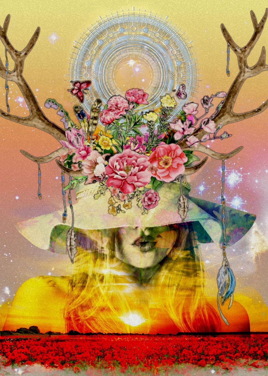 'Litha' Poster, picture, metal print, paint by Trintin Rollins | Displate