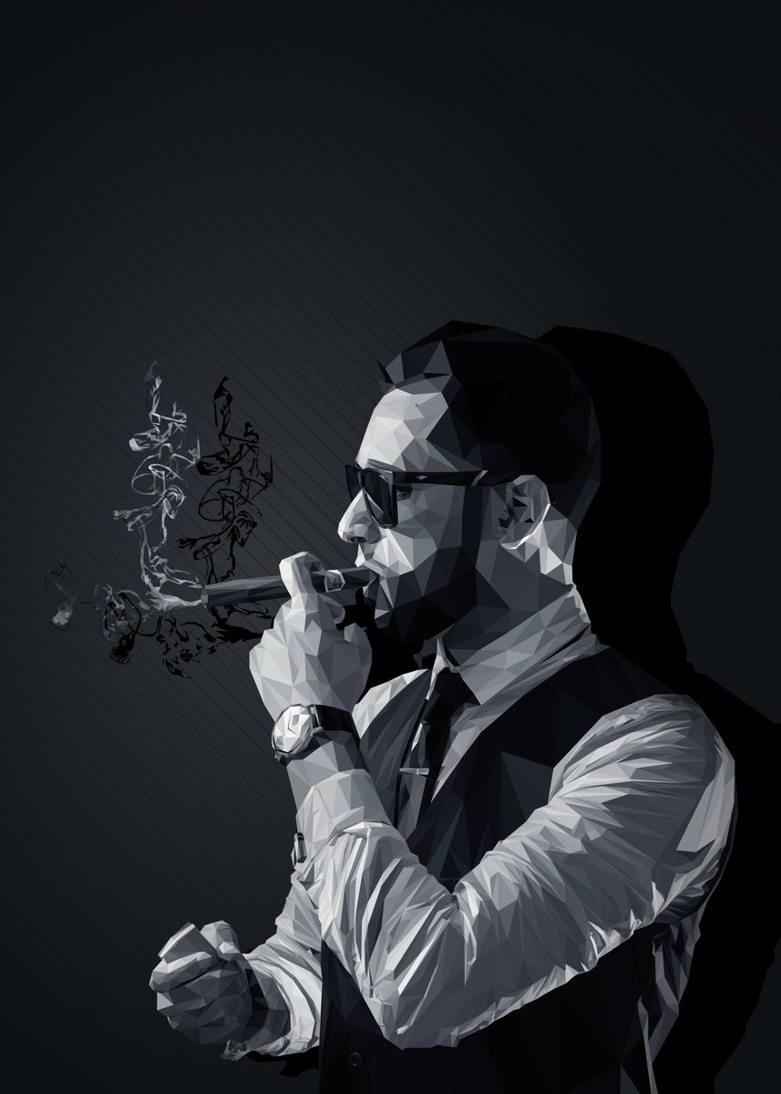 'The Man' Poster, picture, metal print, paint by Caique Azevedo | Displate