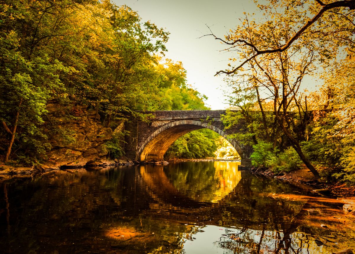 'Stone Arch Bridge' Poster by Michael Cunningham | Displate